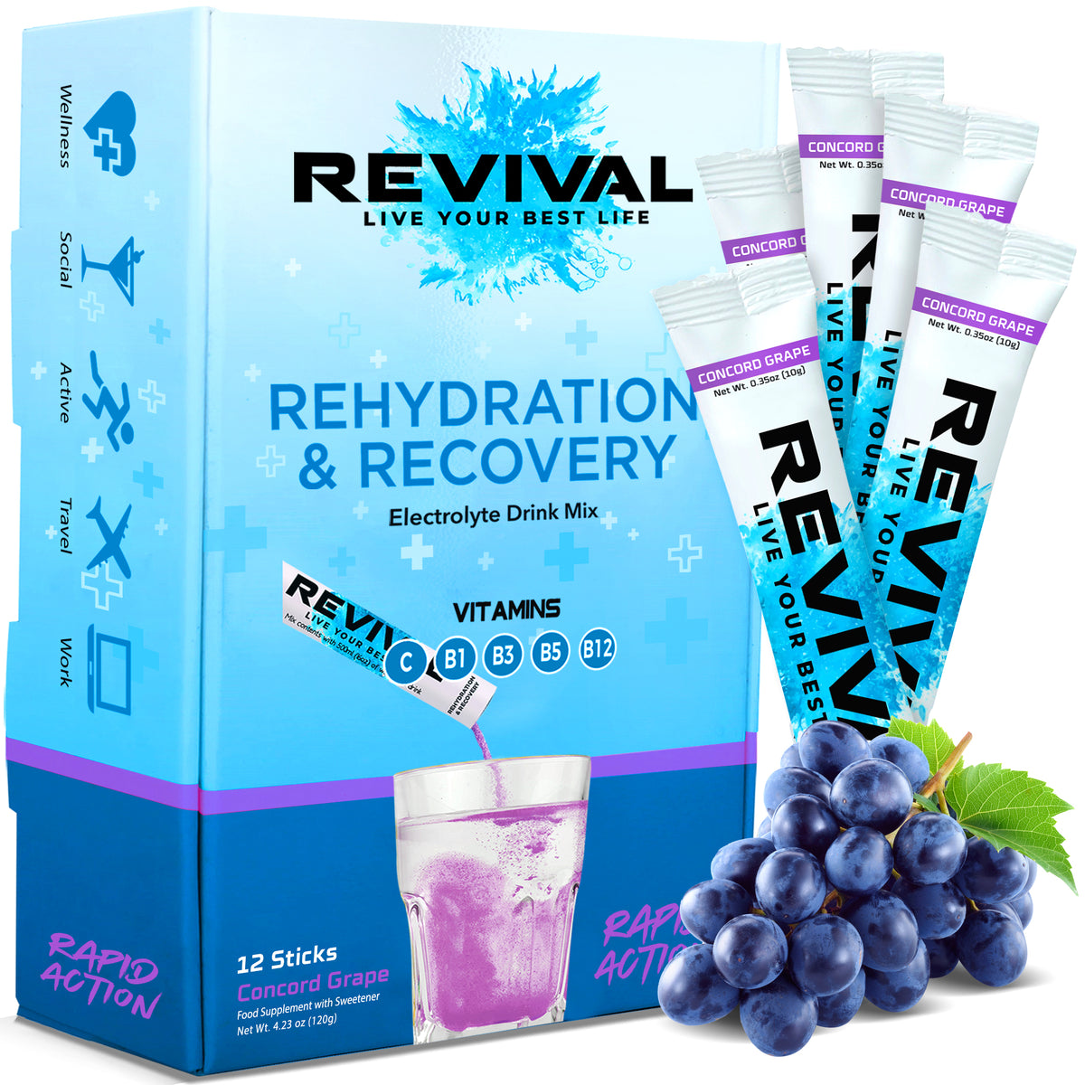Rehydration Electrolyte Powder Drinks | Try Risk Free Today | Revival ...