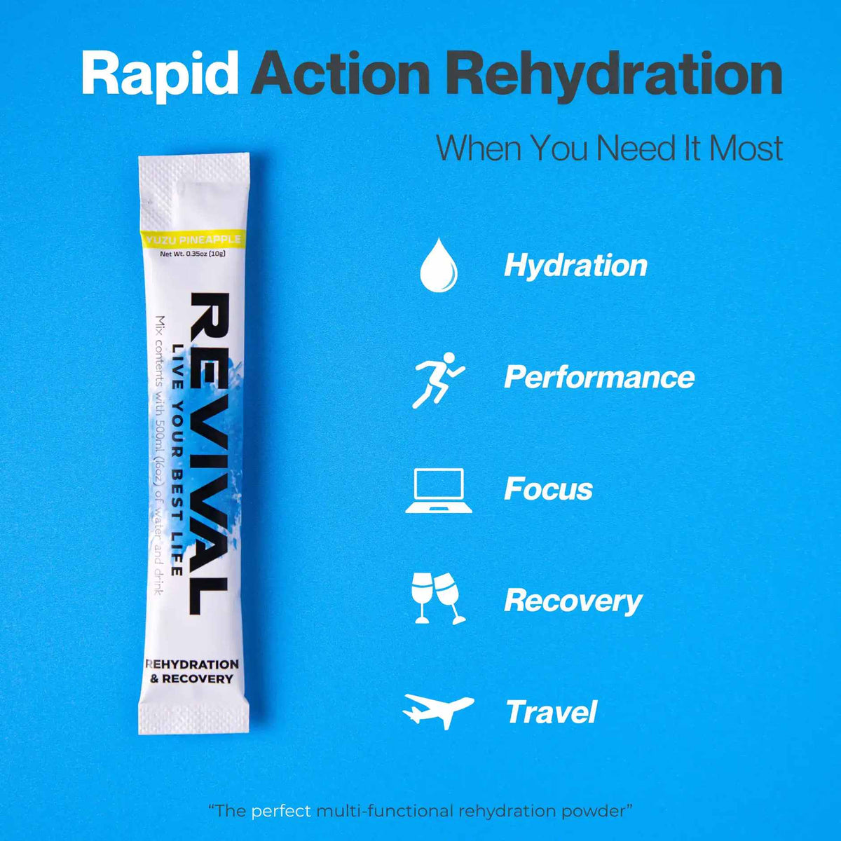 Rehydration Electrolyte Powder Drinks | Try Risk Free Today | Revival ...